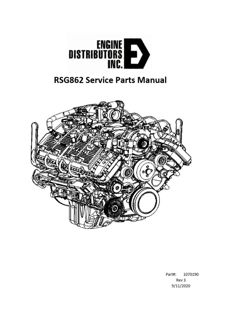 RSG862 Service Parts Manual Overview | PDF | Piston | Ignition System