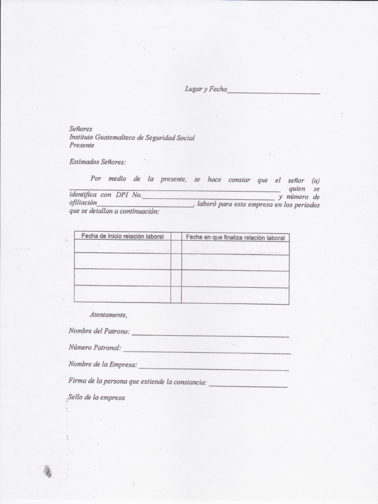 Carta Ivs Igss Pdf