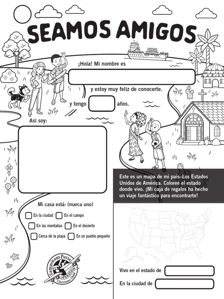 OCC 2020 Coloring Sheet BW Spanish Final | PDF
