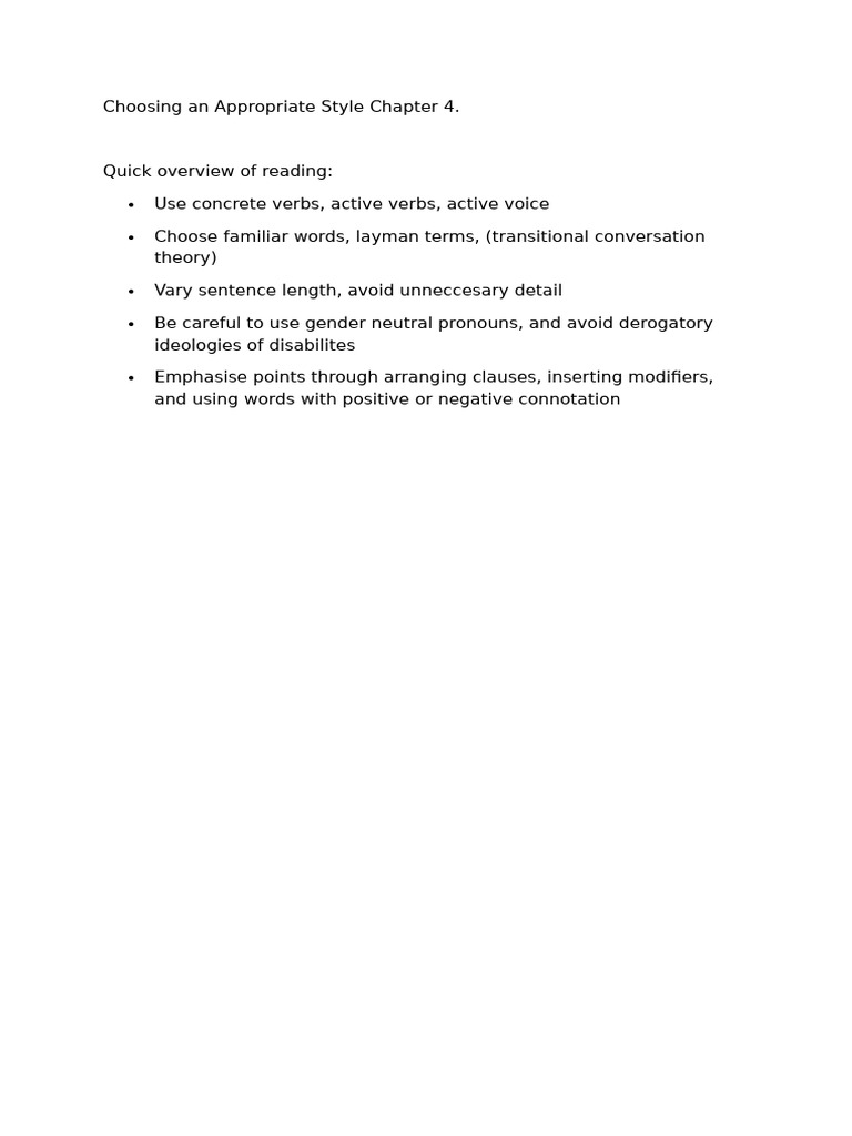 Effective Writing Style Guidelines | PDF