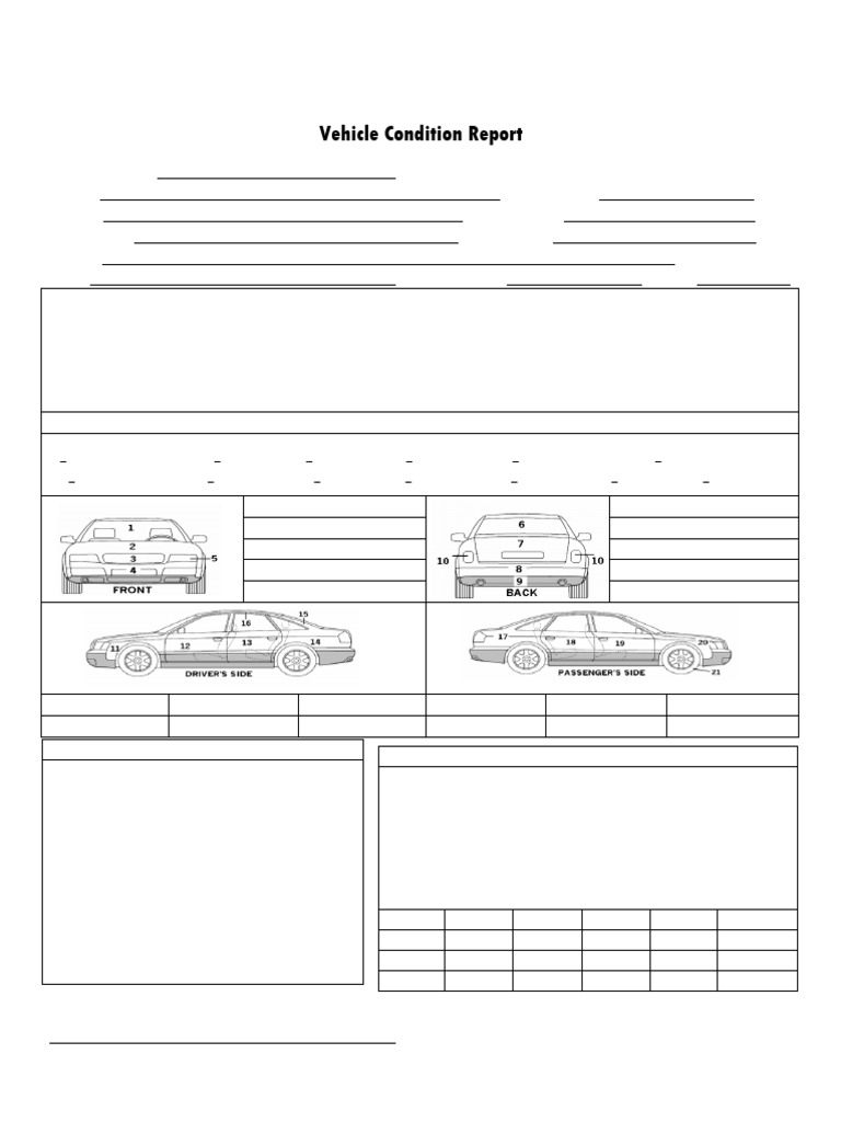 main_vehicle-condition-report-template-repomax | PDF | Vehicles | Car