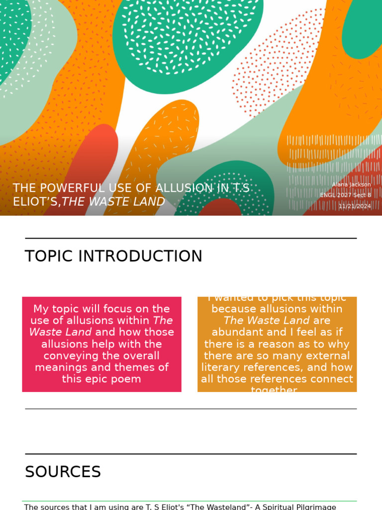 Final Presentation | PDF | T. S. Eliot