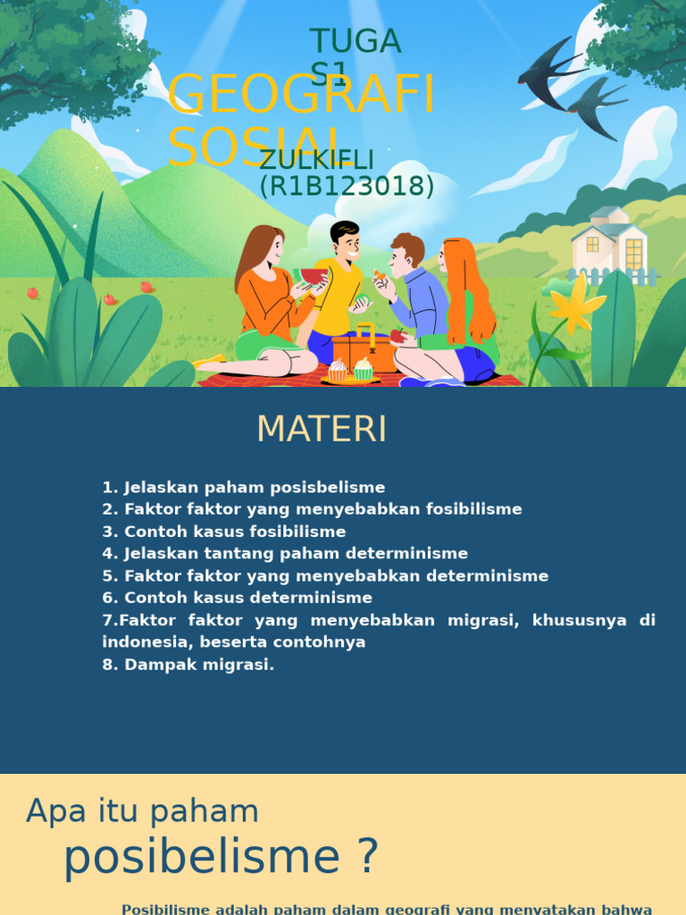 Paham Posibilisme dan Determinisme Geografi | PDF