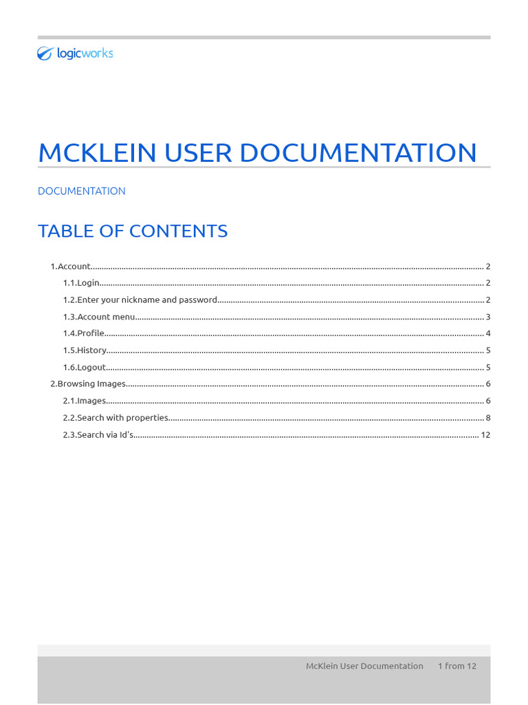 McKlein User Docu | PDF | Login | User (Computing)