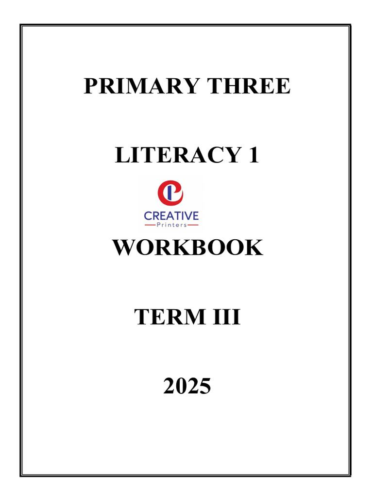 P3 Literacy Workbook Term III 2025 | PDF | Hiv/Aids | Malaria