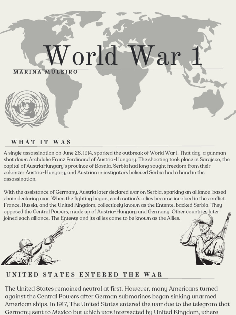 World War 1 Presentation | PDF | Allies Of World War I | World War I