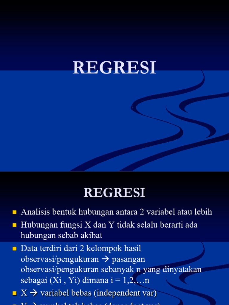 Panduan Lengkap Regresi Linear | PDF