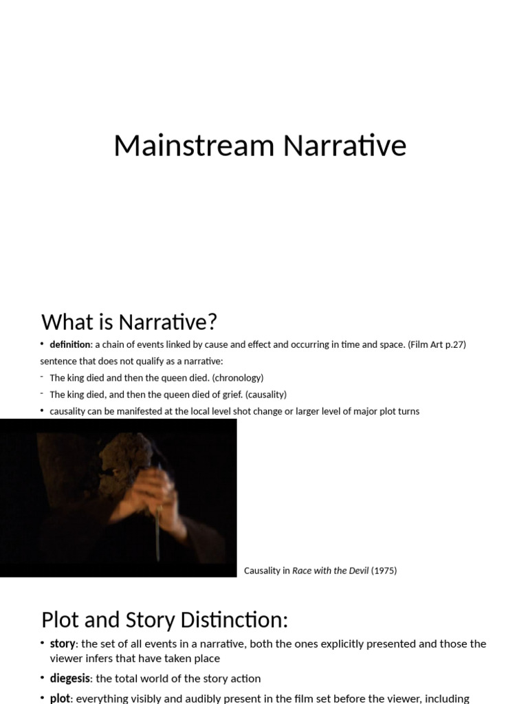 Understanding Mainstream Narrative | PDF | Narration | Causality