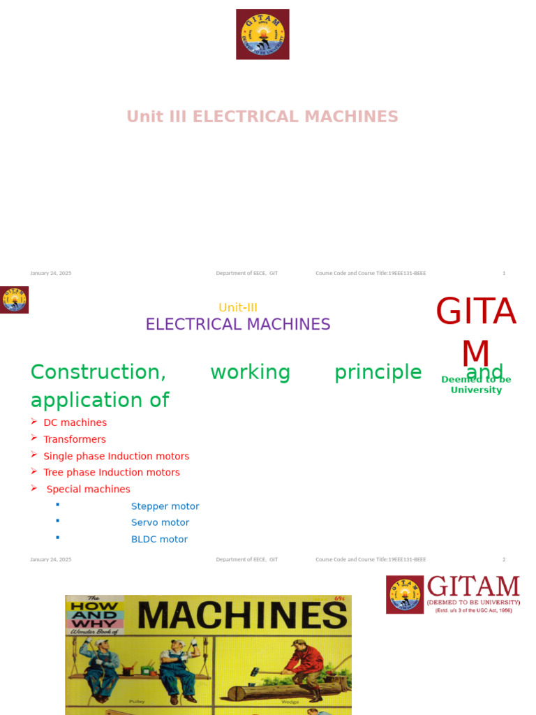 BEEE unt 3 ppt | PDF | Transformer | Electromagnetic Induction