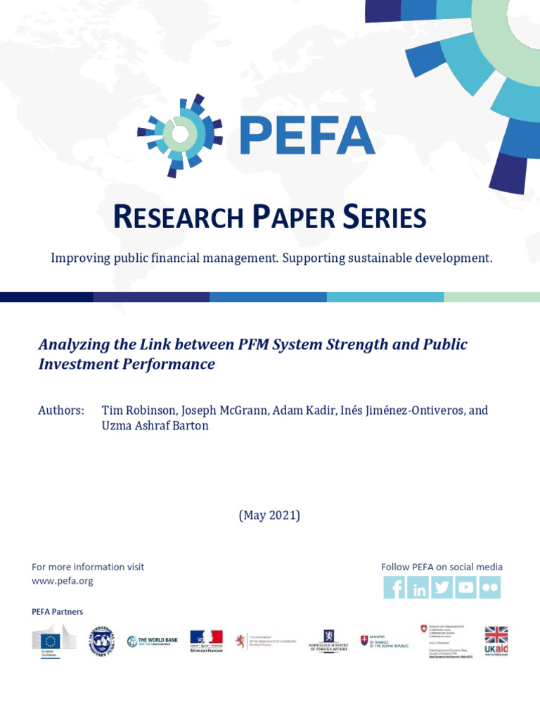 PEFA Research Paper Series PFM System Strength and Public Investment Performance | PDF ...