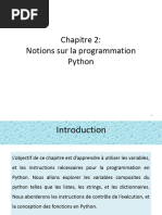 Algo-python | PDF | Structure de contrôle | Python (Langage de programmation)