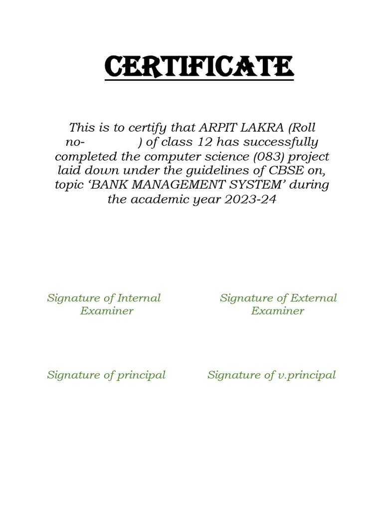 handmade cs project | PDF | Databases | My Sql