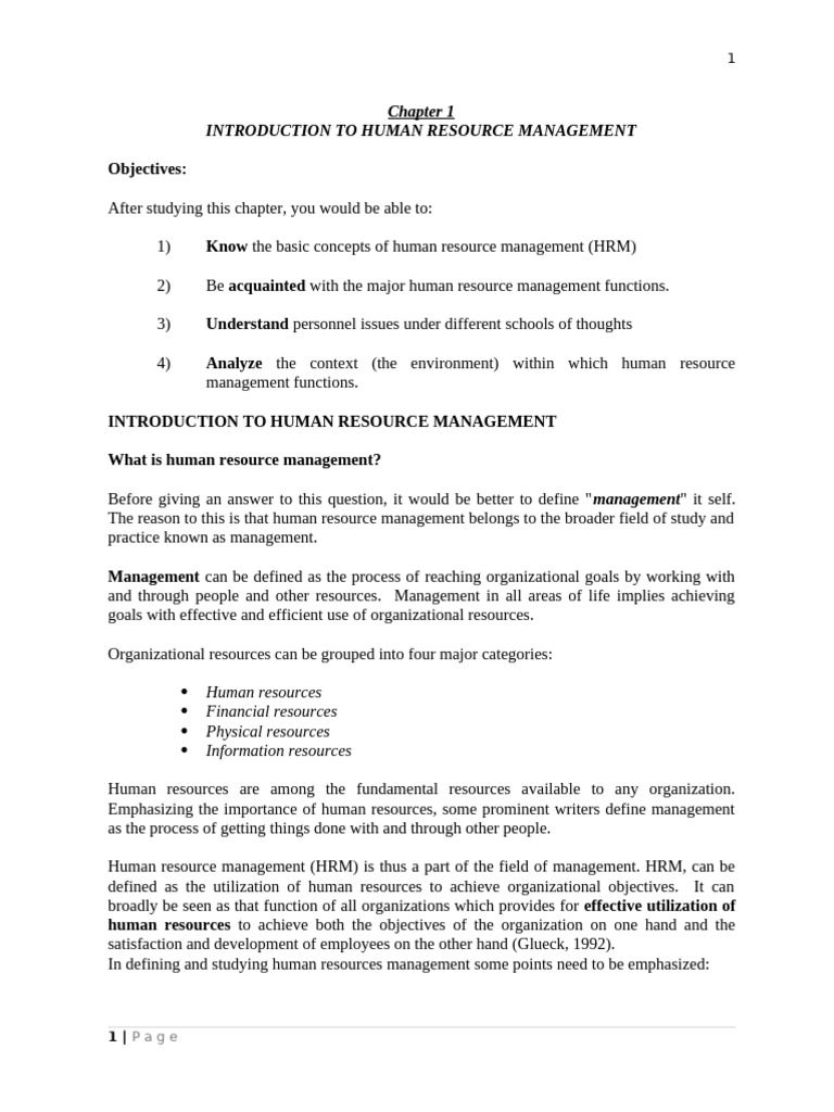 HRM Full Handout | PDF | Human Resources | Human Resource Management