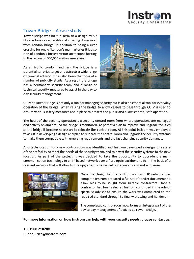 Instrom Case Study Tower Bridge | PDF