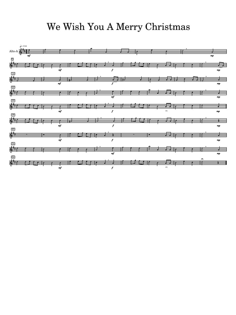 We Wish You A Merry Christmas | PDF