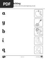 Look and Match Hindi Swar Worksheet | PDF