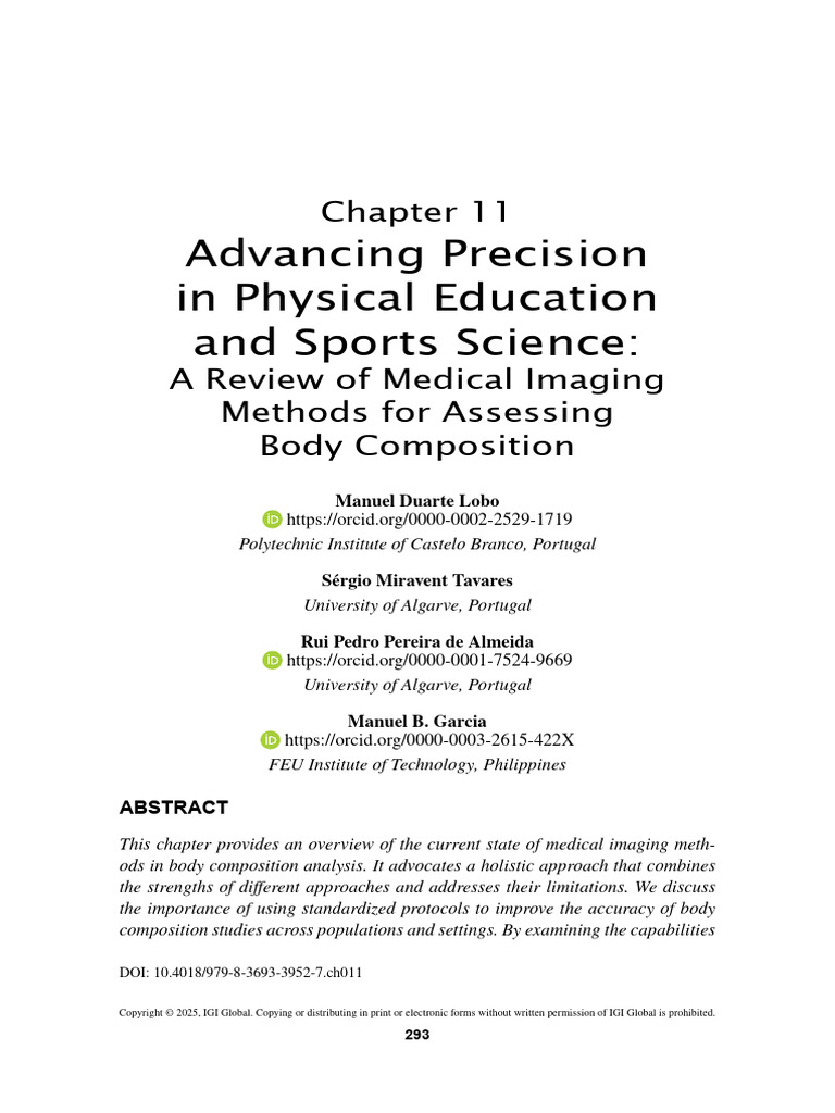 Body Medical Imaging Methods | PDF | Medical Imaging | Adipose Tissue