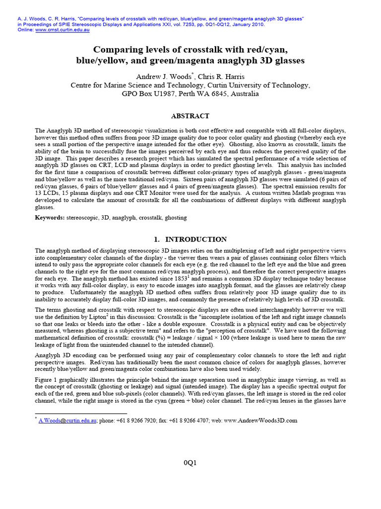 2010-11 | PDF | Computer Monitor | 3 D Film