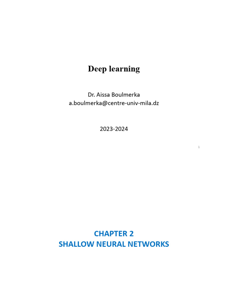 cours2-annotations | PDF | Artificial Neural Network | Deep Learning