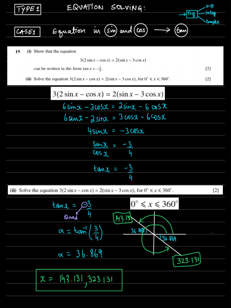 Trig Type Wise | PDF | Mathematical Analysis | Mathematical Relations