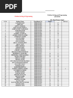 Complete Student Marks List | PDF