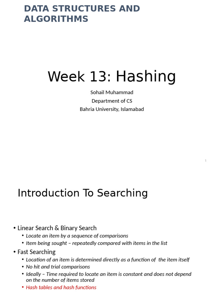 Lec12 Hash Tables 09092024 090609pm 1 Pdf Time Complexity Integer Computer Science 2235