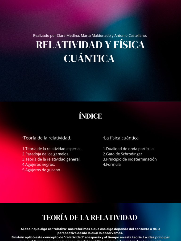 Relatividad y Física Cuántica Explicadas | PDF | Ligero | Mecánica cuántica