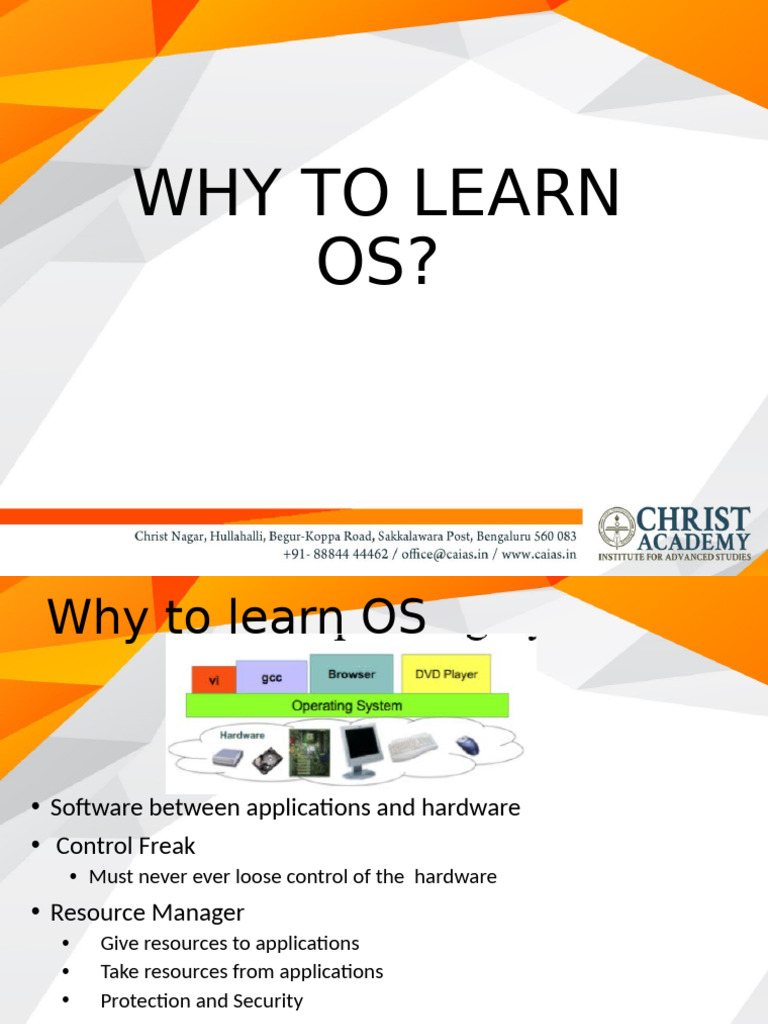 Unit1-Chapter 1 Introduction To Os | PDF | Operating System | Process (Computing)