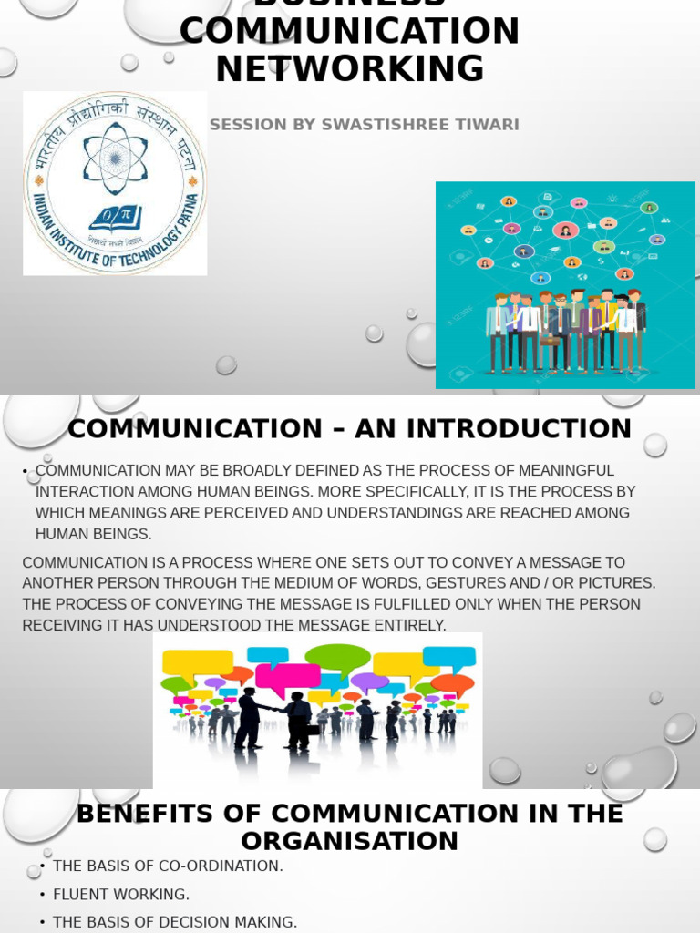 Communication Networking | PDF | Communication | Nonverbal Communication