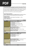 Cricket Weight Training Program Guide | PDF