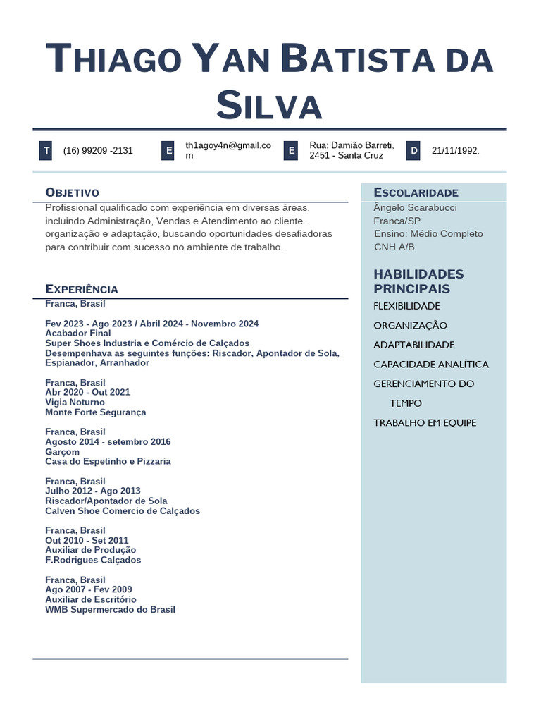 Currículo 2024 | PDF