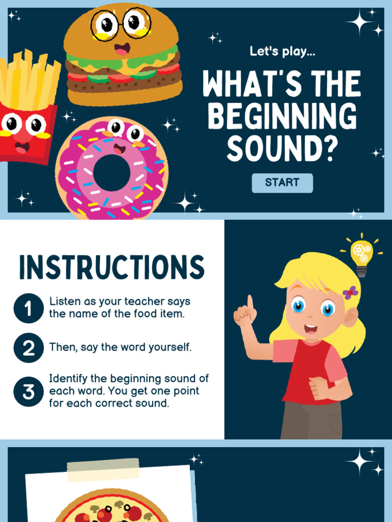 Food Sounds for Early Learners | PDF