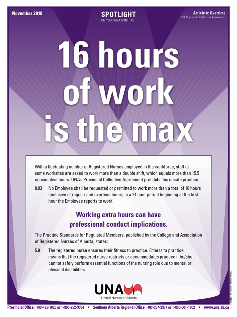 8-16 Hours of Work Is The Max | PDF