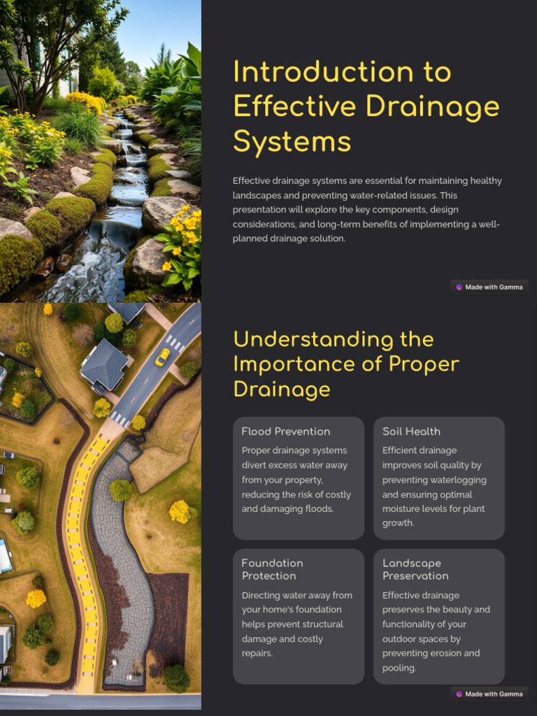 Introduction To Effective Drainage Systems | PDF | Drainage | Stormwater