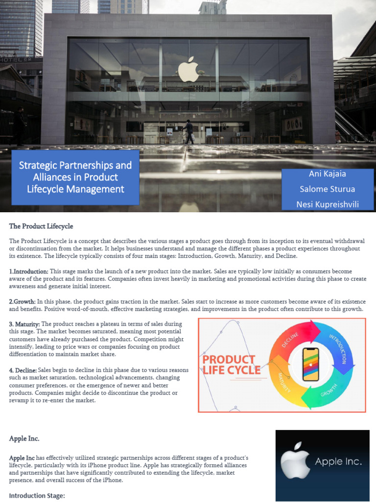 Apple's iPhone Lifecycle Partnerships | PDF | I Phone | Apple Inc.