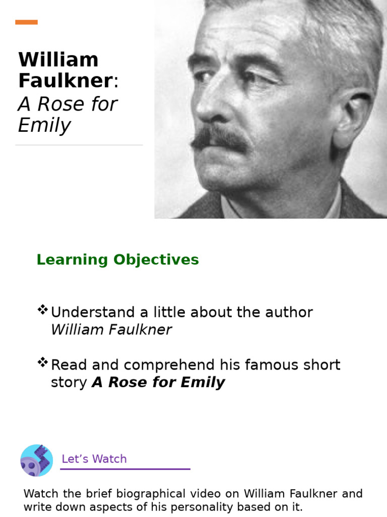 William Faulkner: A Rose For Emily | PDF