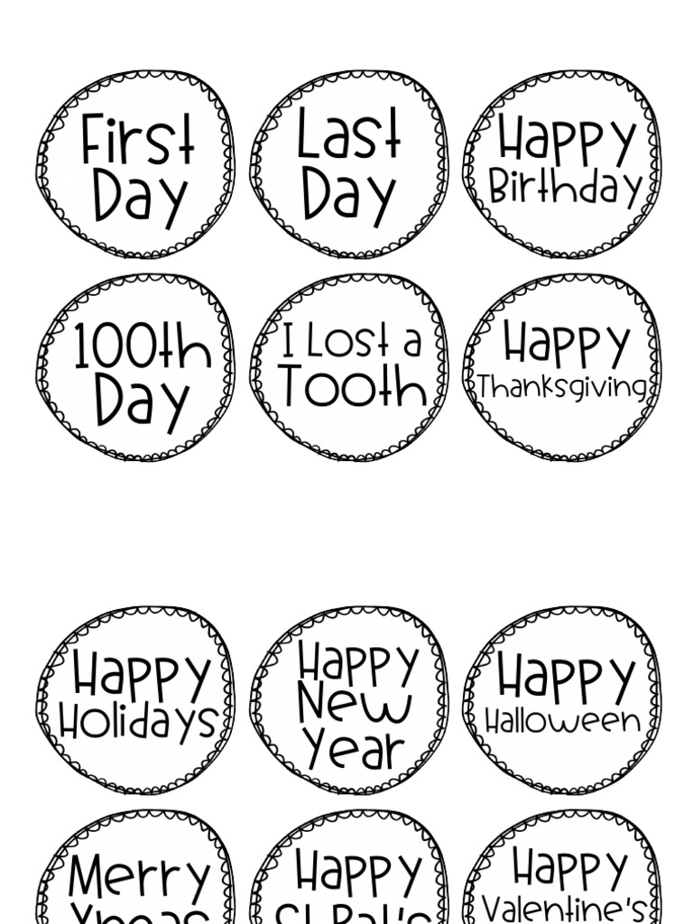 Special Days Labels | PDF Special Days Labels | PDF