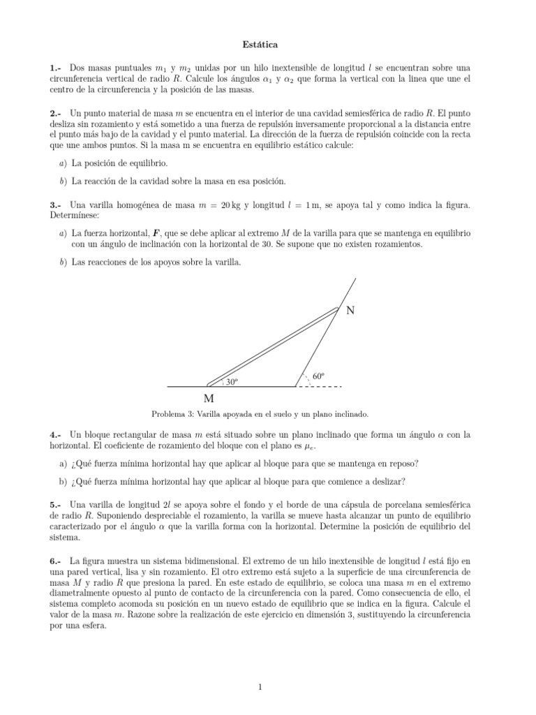 Hoja06 23 24 | PDF | Fricción | Triángulo