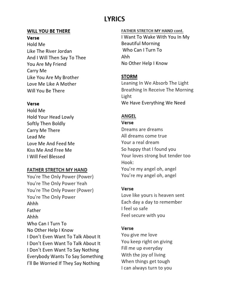 Lyric Book 2 | PDF