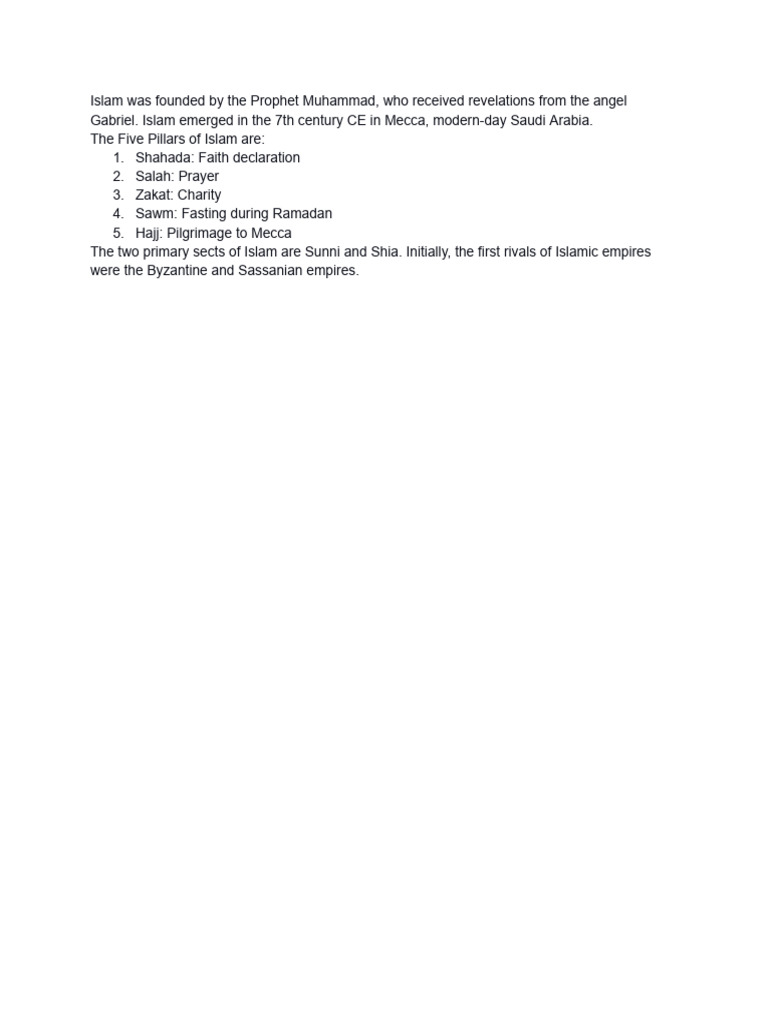 Origins of Islam in Mecca | PDF