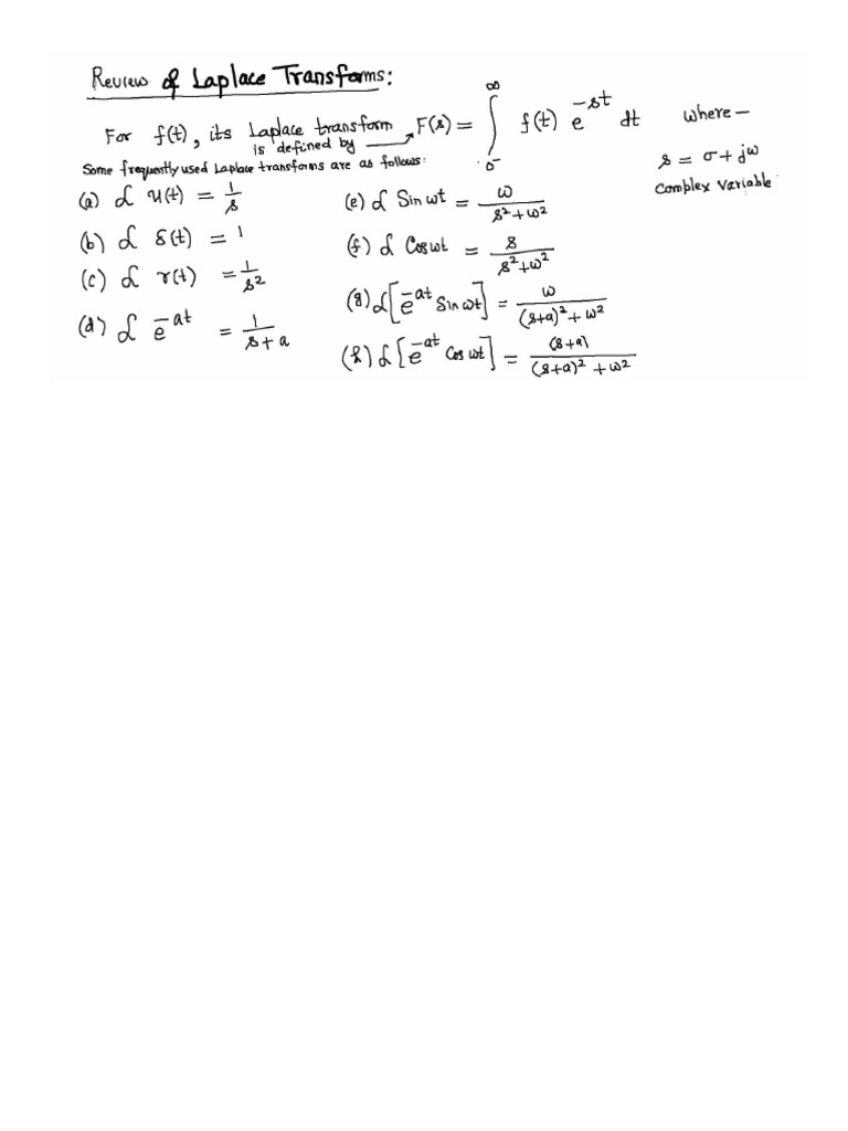 Laplace transform | PDF