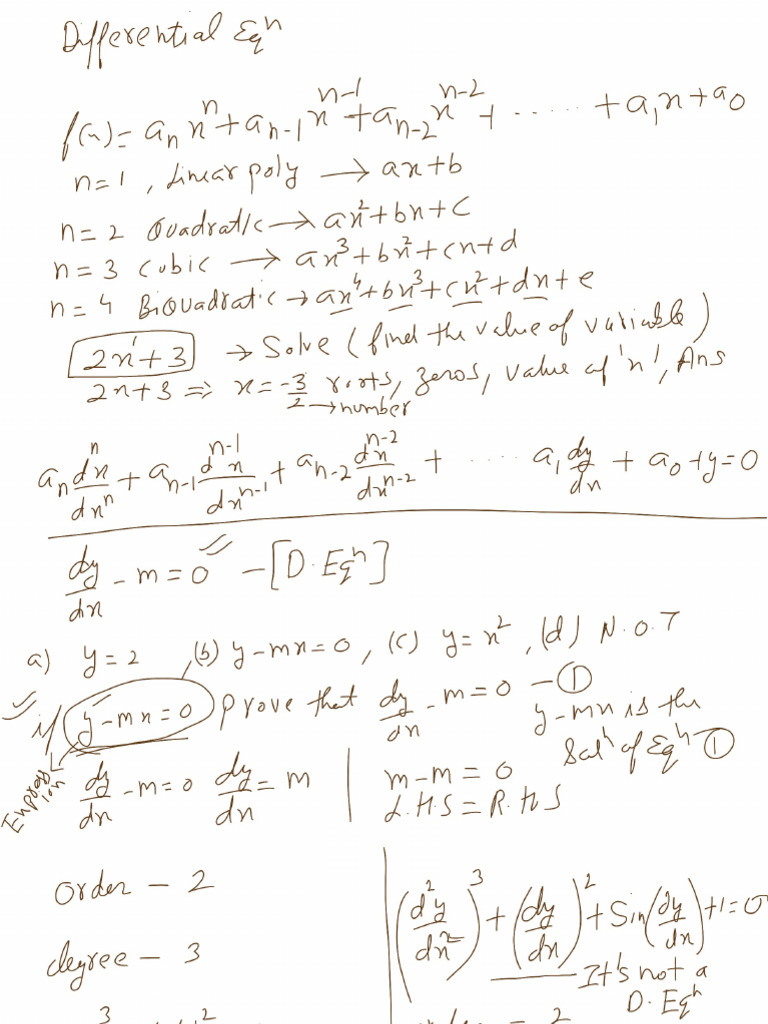 Diff. Equation | PDF