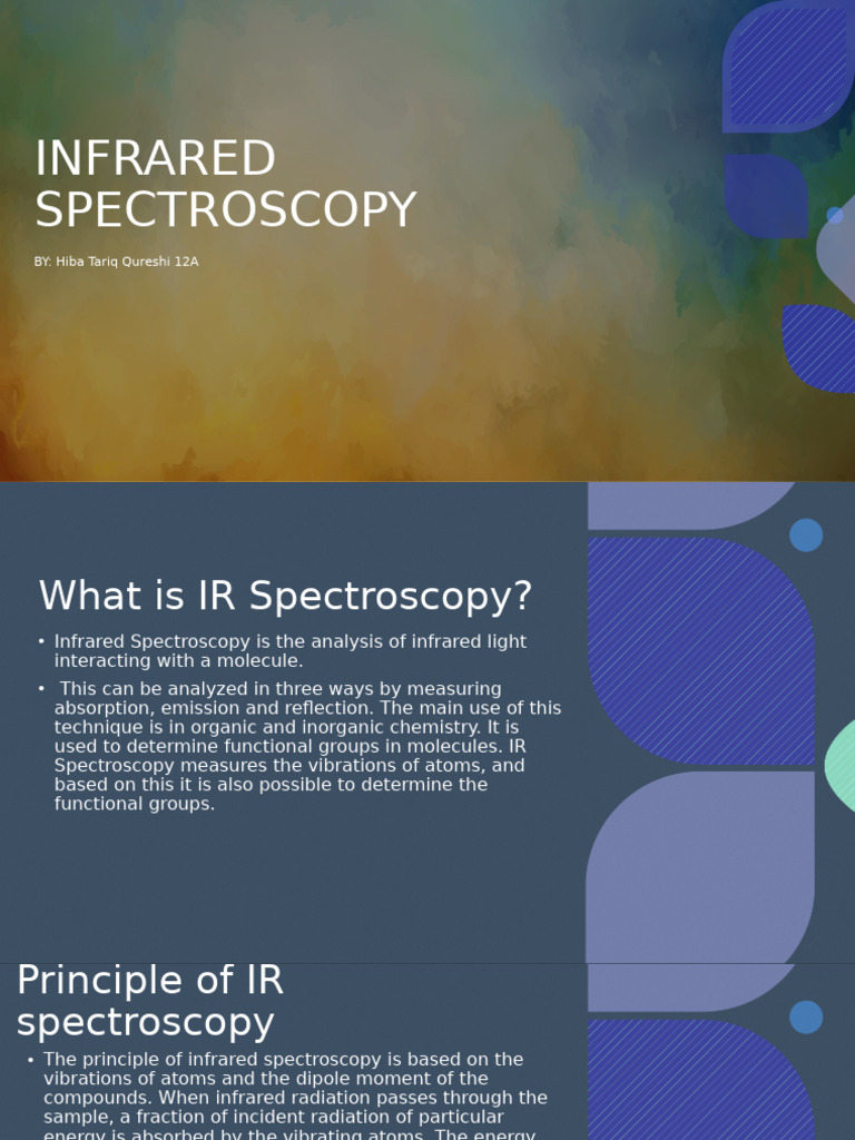 INFRARED SPECTROSCOPY | PDF | Infrared Spectroscopy | Spectroscopy