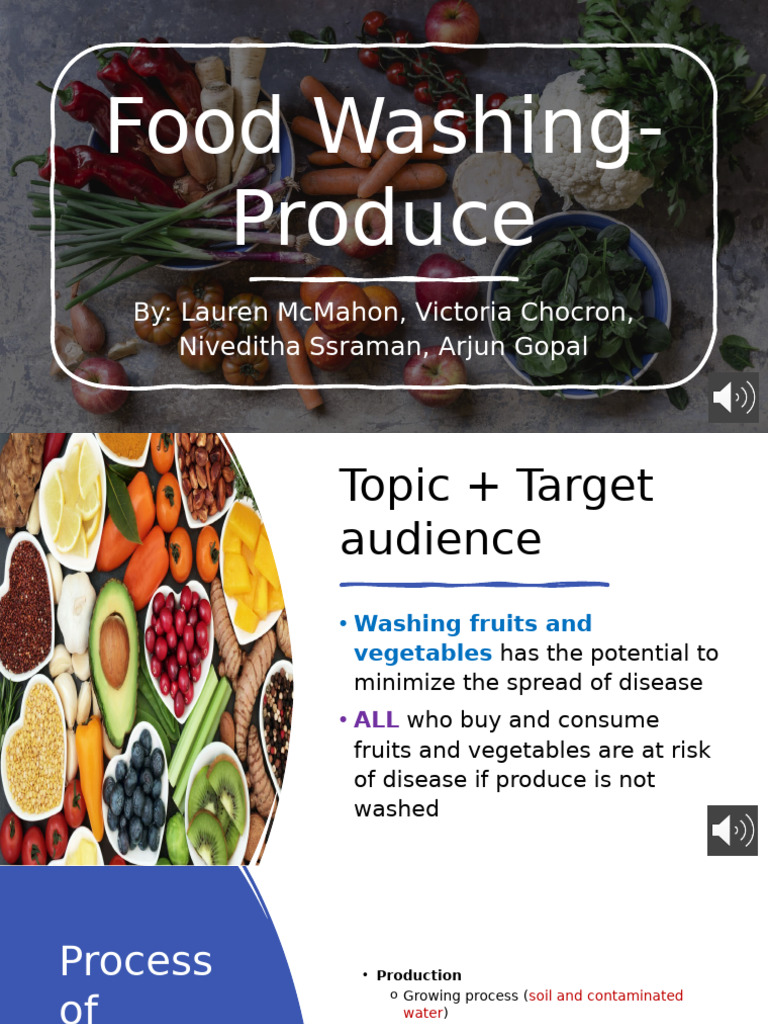 Group3-Food Washing Epi101 Fall2024 | PDF | Vegetables | Lettuce