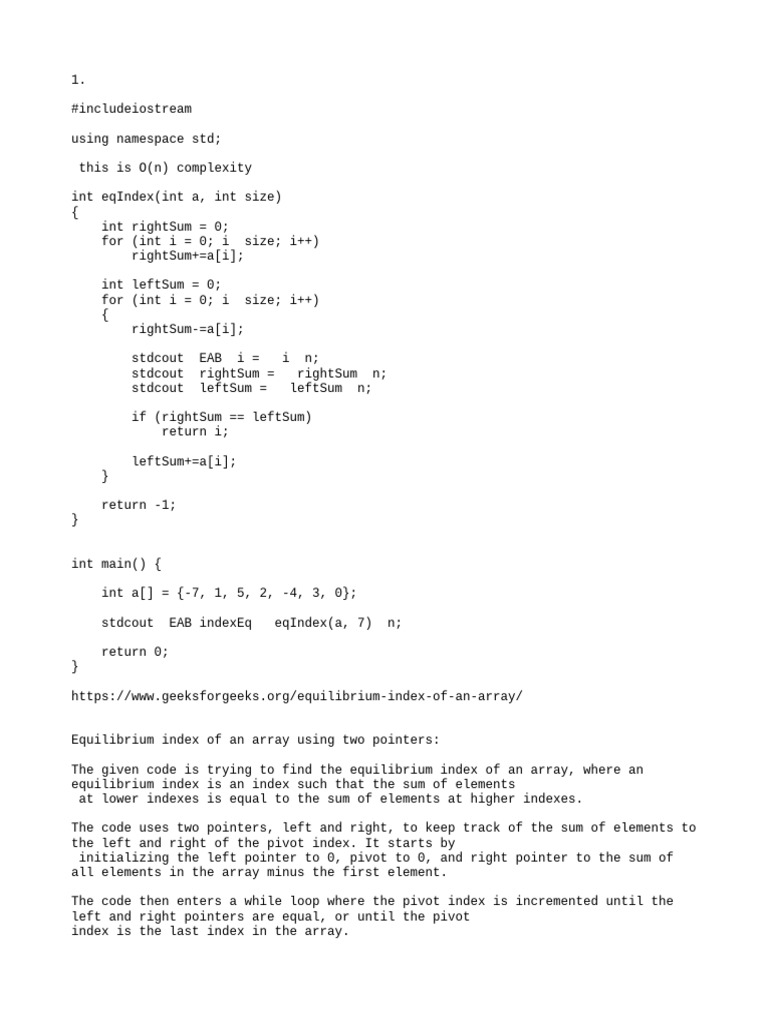 Index Equuilibrium Pdf Pointer Computer Programming Computer