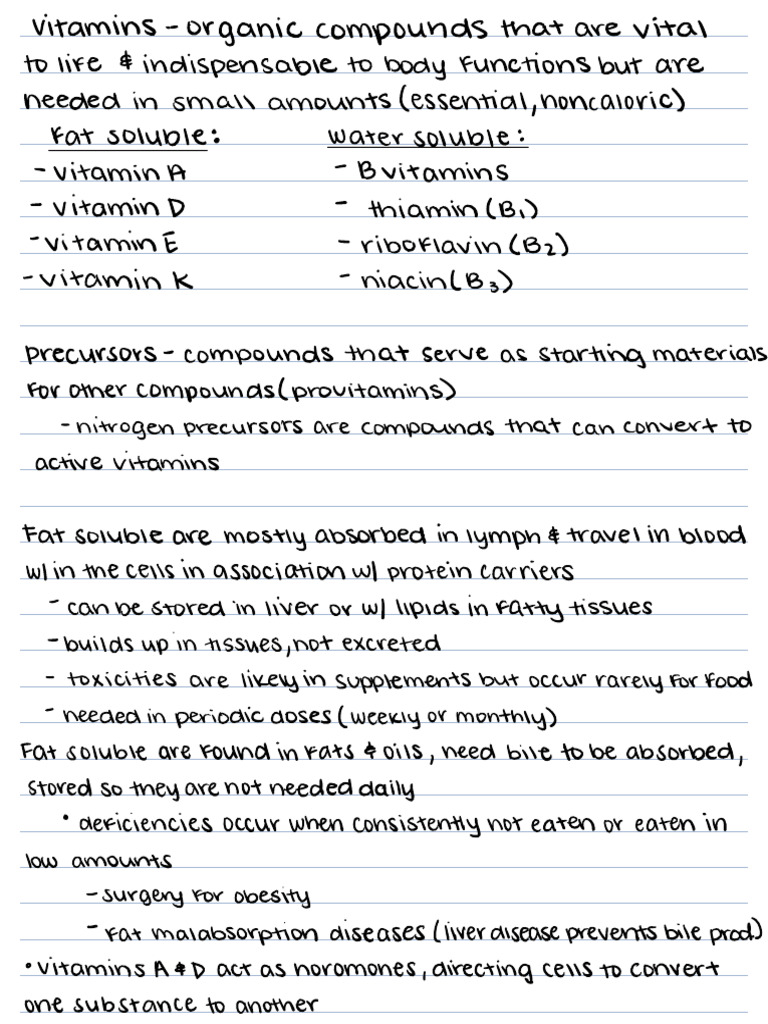 Chapter 7 Vitamins | PDF | Vitamin A | Vitamin D