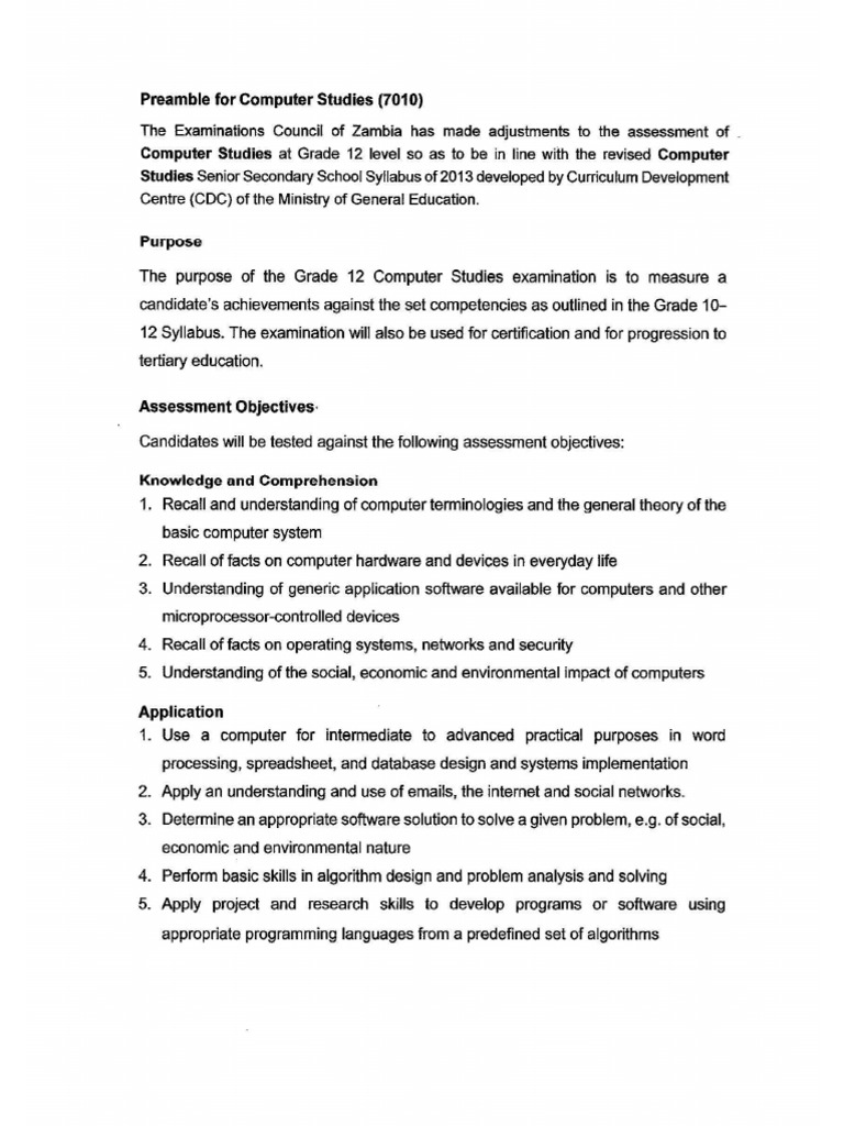 g12 Computer p1 2016 Specimen | PDF