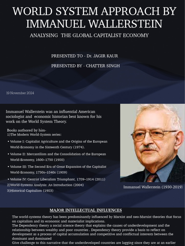 PRESENTATION | PDF | World Systems Theory | Political Science