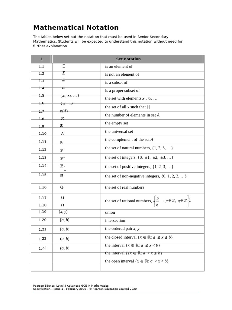 Mathematical Notations | PDF | Probability Distribution | Variance