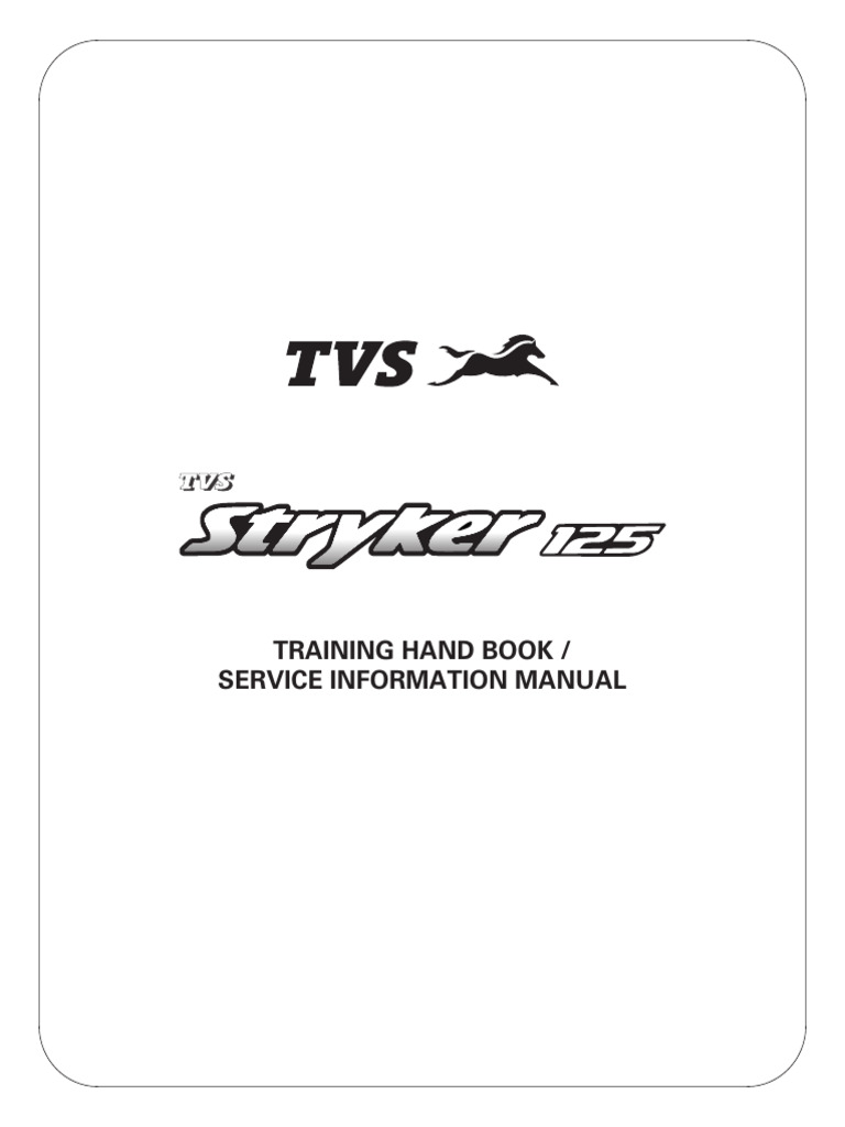 TVS Stryker 125 Service Manual Overview | PDF | Direct Current | Headlamp
